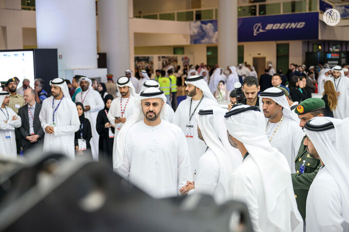 Theyab bin Mohamed bin Zayed visits Dubai Airshow 2023